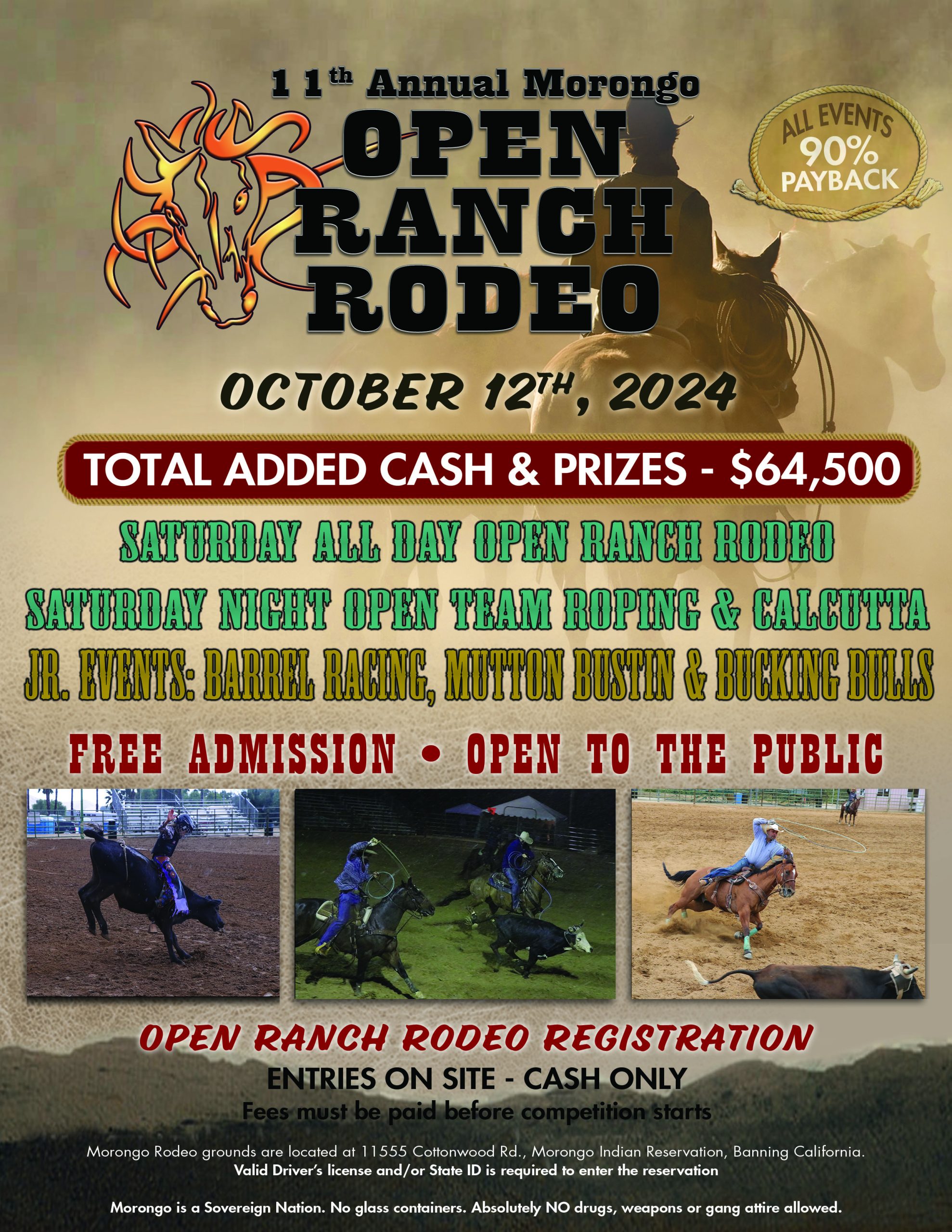 11th Annual Morongo Open Ranch Rodeo | October 12, 2024 – Morongo