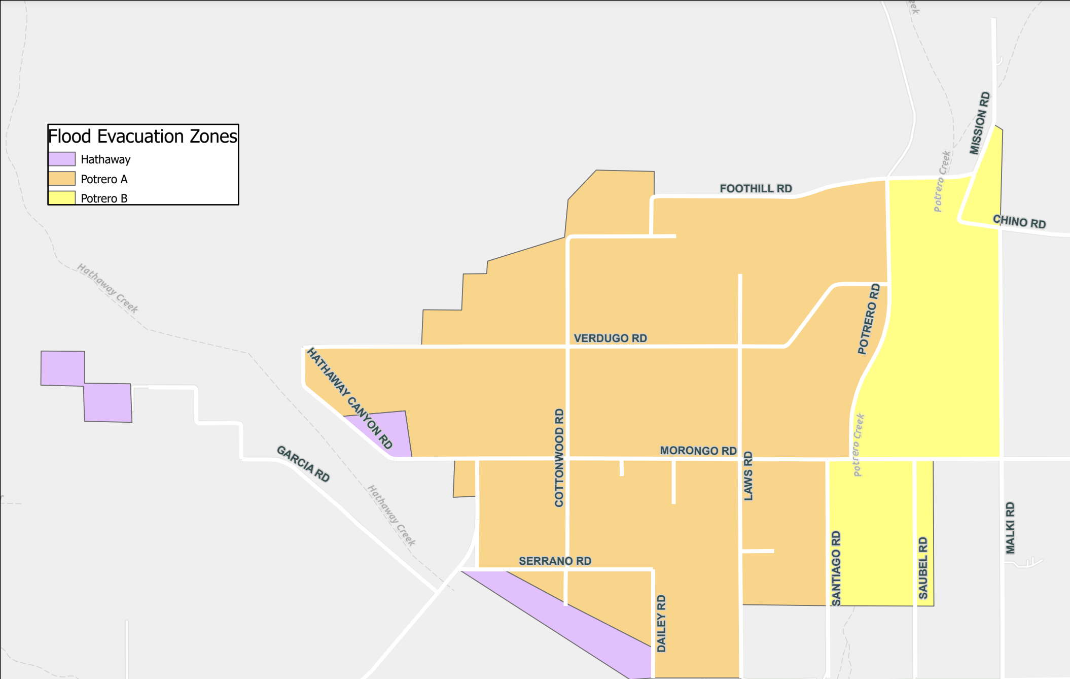 Evacuation Map – Hurricane Hilary – Morongo